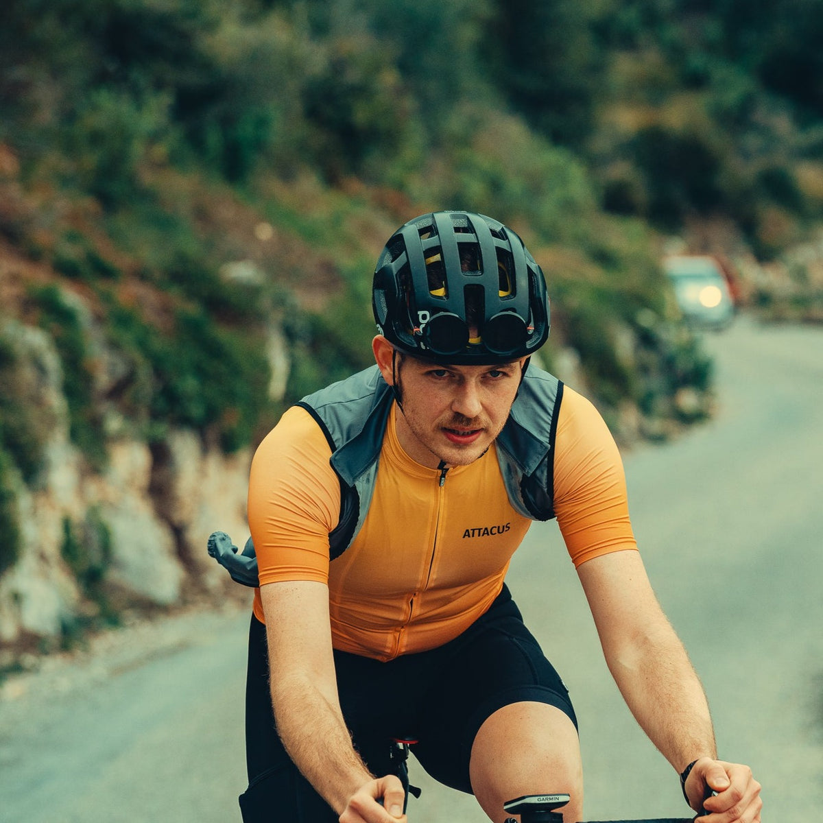 Men's Orange Dissolve Foundation Jersey – Attacus Cycling